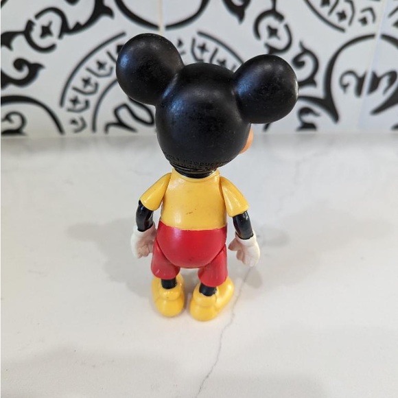 Disney | Toys | Vintage Mickey Mouse Plastic 5 Figure Head Swivels ...